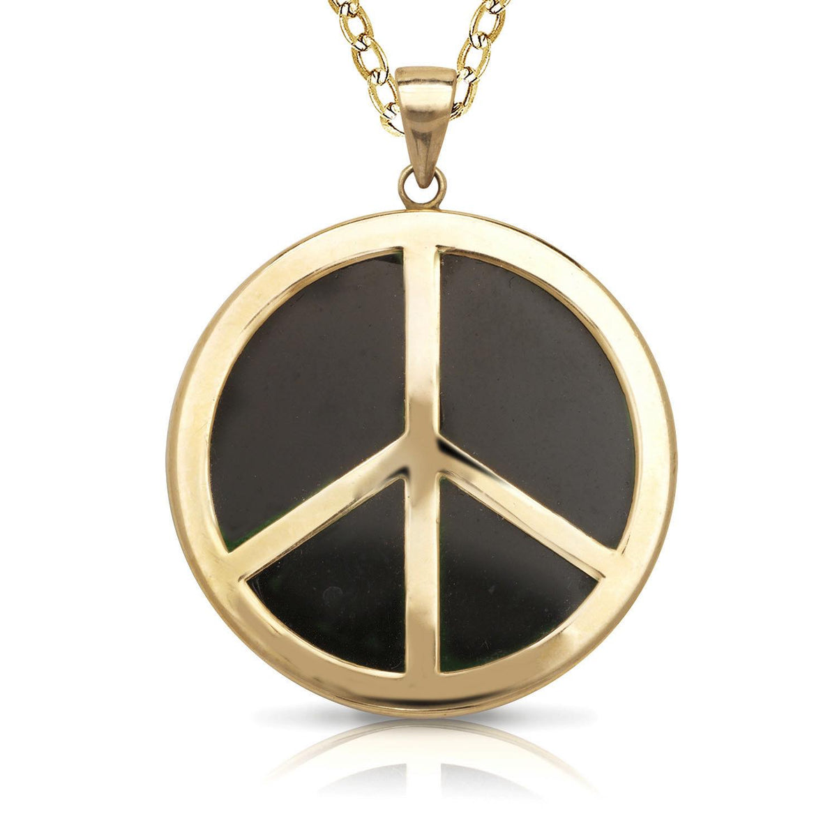 14K Peace Sign Pendant – Noble Palace Inc